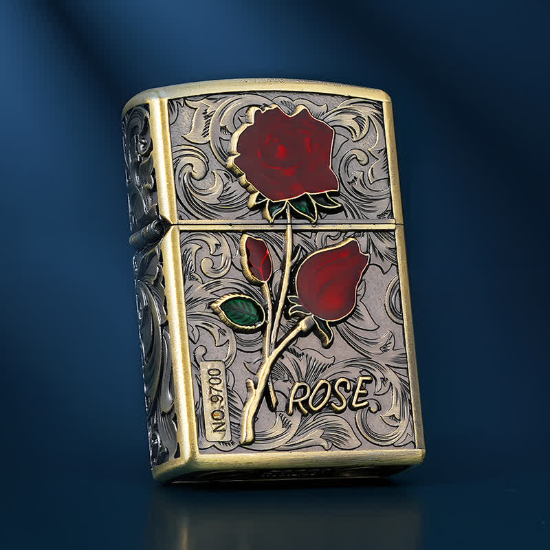 Portable Rose Flowers Refillable Kerosene Lighter – FloralTrip