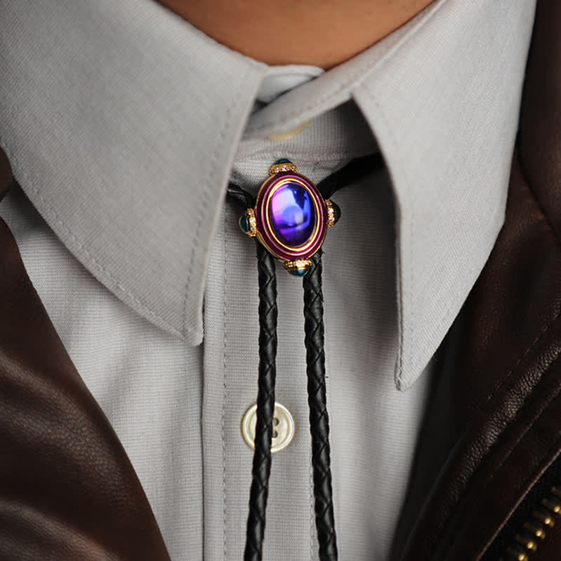 Small Vintage Blue Purple Gemstone Bolo Tie – FloralTrip