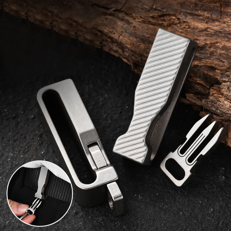 Titanium Quick Release Belt Clip Detachable Keychain – FloralTrip