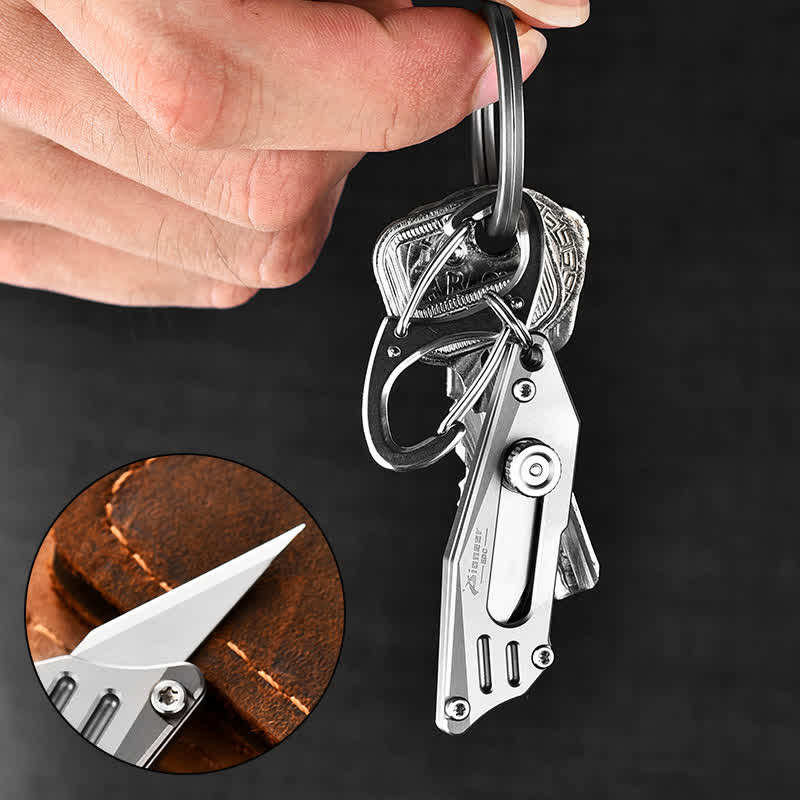 Push Pocket Knife Portable Unboxing Cutter Keychain – FloralTrip
