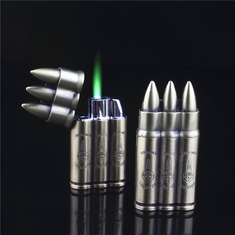 Triple Pistol Bullets Shape Refillable Butane Lighter – FloralTrip