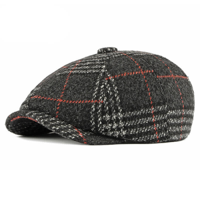 Casual Classic Plaid Octagon Cap Beret Hat – FloralTrip