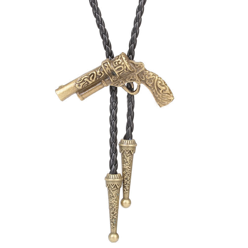 Rodeo Carved Gun Pistol Pendant Bolo Tie – FloralTrip