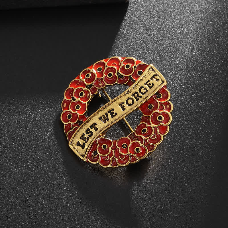 Poppy Corsage Wreath Lest We Forget Brooch – FloralTrip