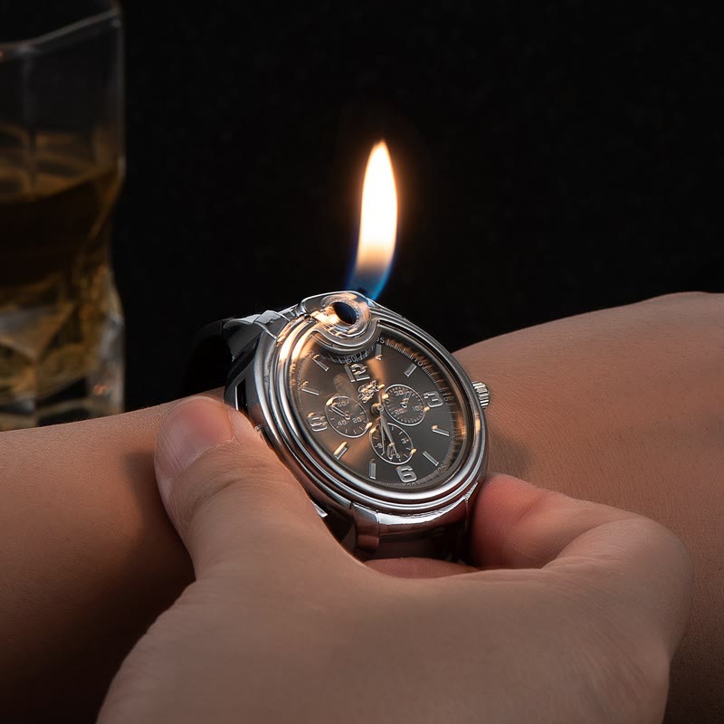 Luxurious Wrist Watch Refillable Butane Lighter – FloralTrip