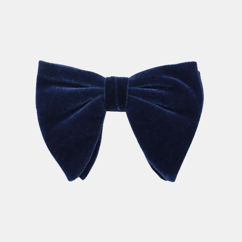 Men's Gentleman Oversize Droopy Velvet Bow Tie – FloralTrip