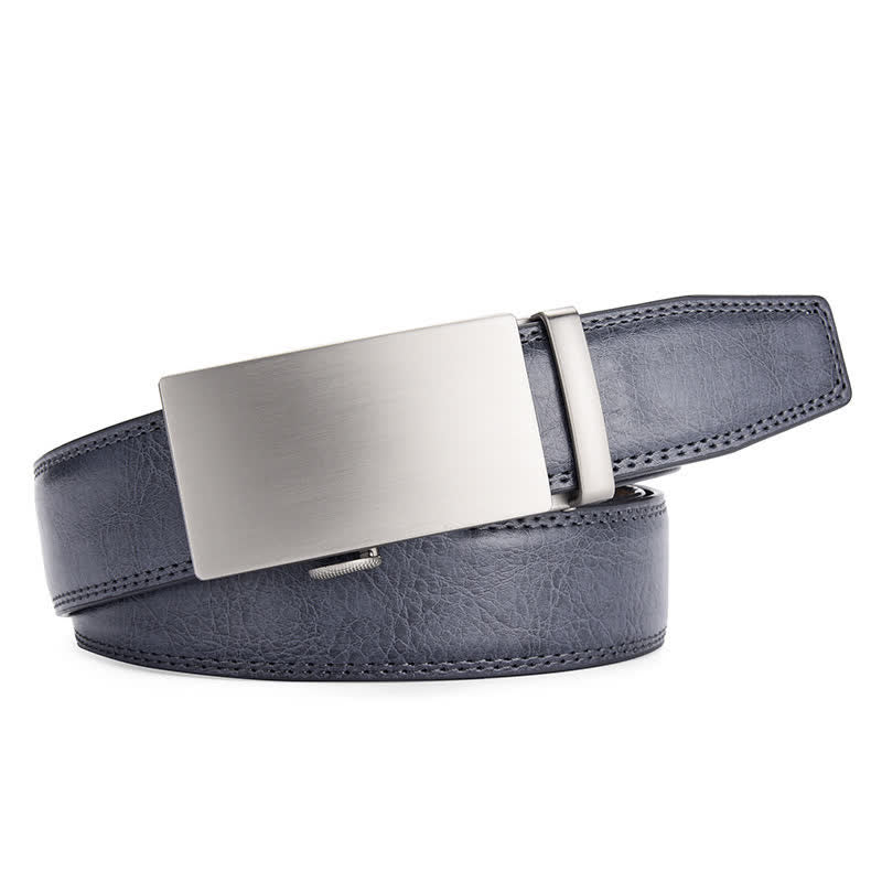 Matte Blank Automatic Buckle Crack Pattern Leather Belt – FloralTrip