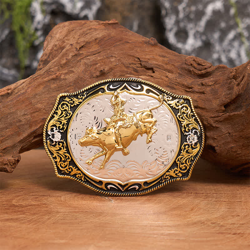 Gold & Black DIY Western Horse Riding Knight Cowboy Buckle Leather Bel ...