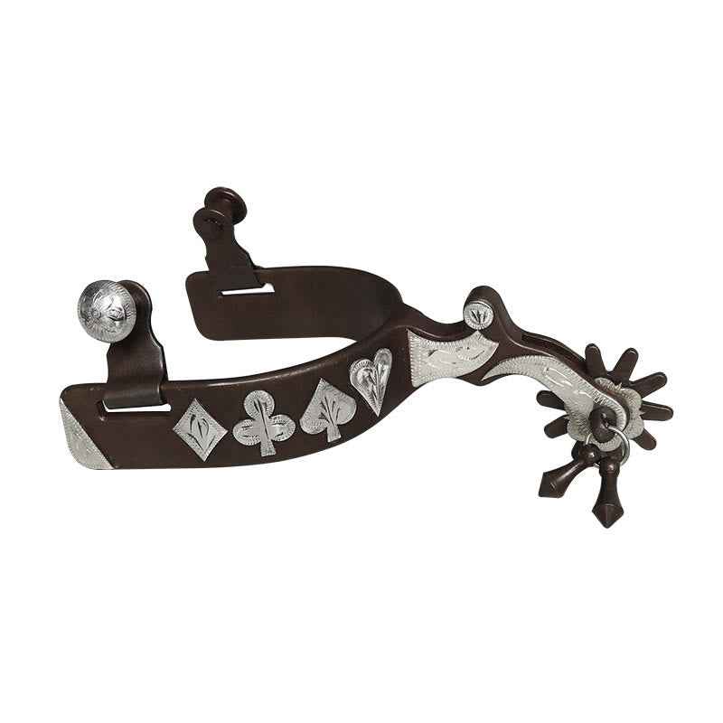 Halloween Carved Heart-shaped Square Cowboy Spurs With Pendant – FloralTrip