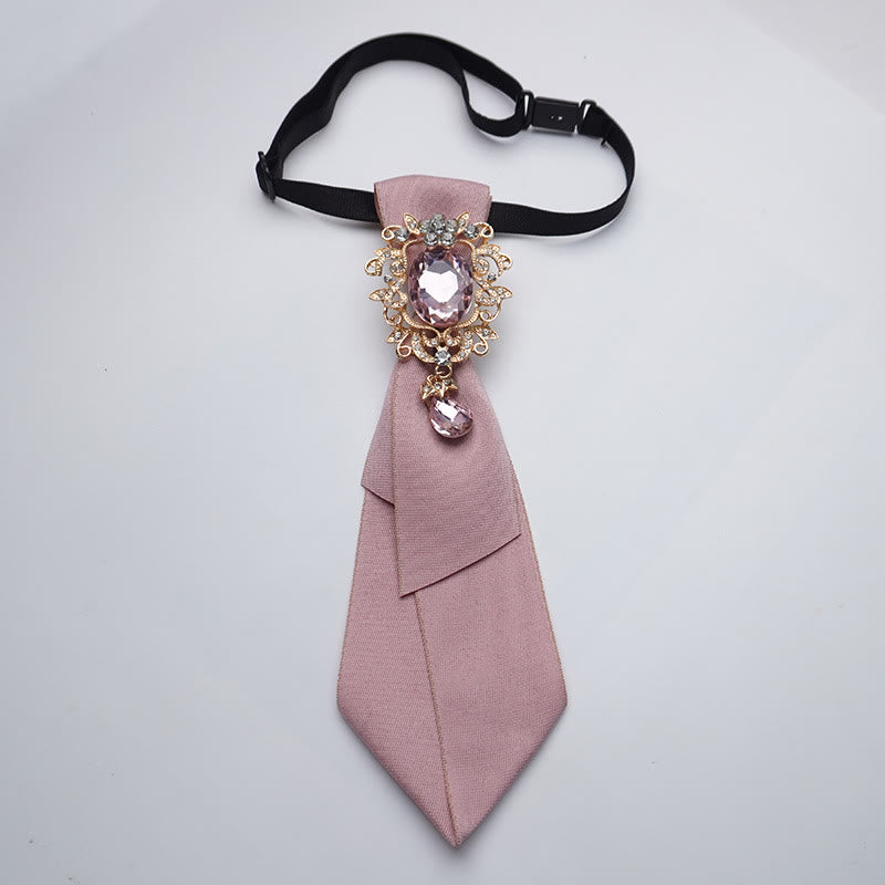 Adjustable Solid Color Crystal Diamond Women's Necktie – FloralTrip