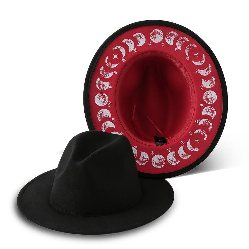 Creative Men's Moon Phase Changes Astrology Cowboy Hat – FloralTrip