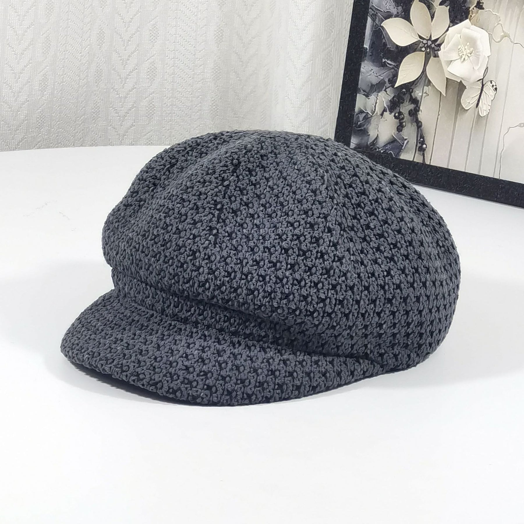 Women's Knitted Pattern Multi-color Beret Hat – FloralTrip
