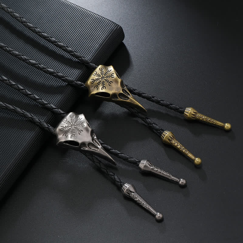 Viking Long-Billed Bird Skull Pendant Bolo Tie – FloralTrip