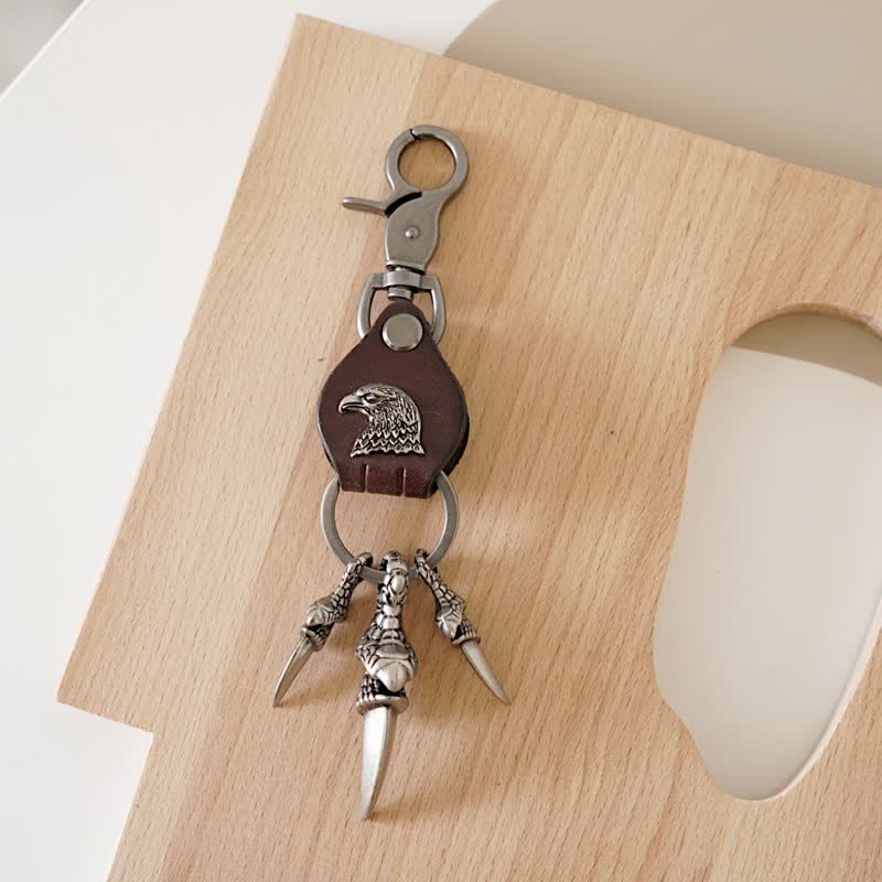 Eagle Claw Gothic Pendant Leather Keychain – FloralTrip