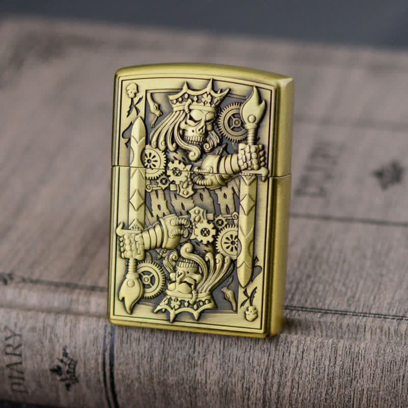 Skull King Grinding Wheel Refillable Butane Lighter – FloralTrip