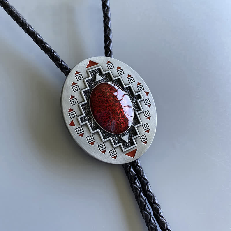 Vintage Ruby Western Indian Totem Bolo Tie – FloralTrip