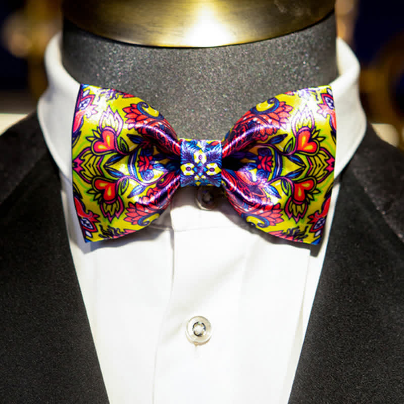 Men's Baroco Style Complex Totem Pattern Bow Tie – FloralTrip