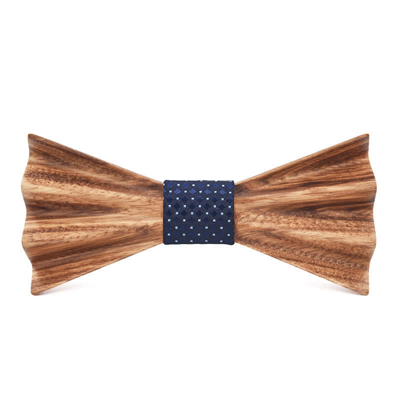 Men's Brown Stereo 3D Folded Wooden Bow Tie – FloralTrip