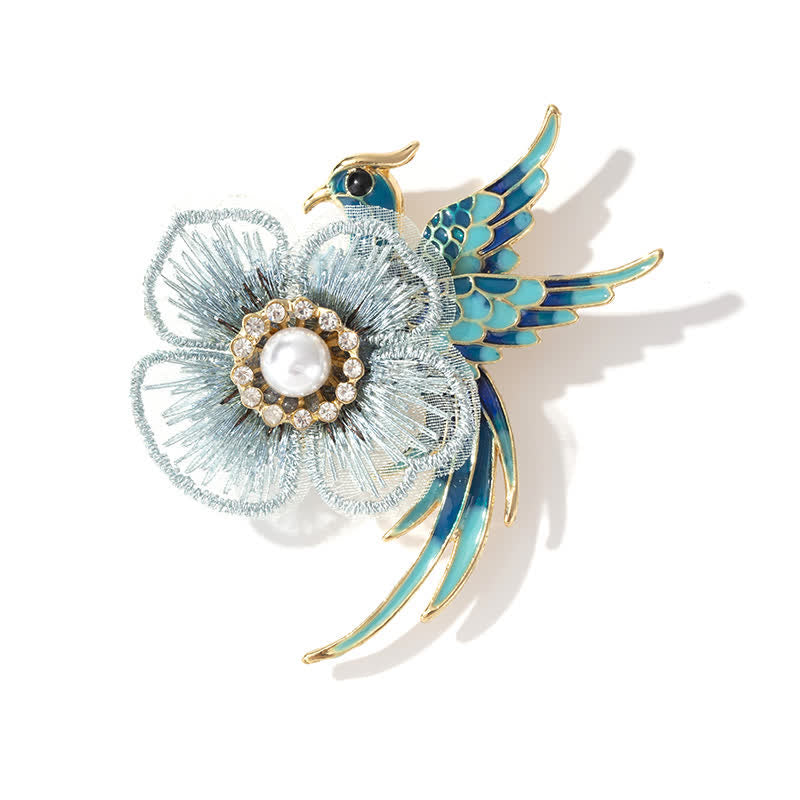 Women's Embroidered Phoenix Bird Brooch – FloralTrip