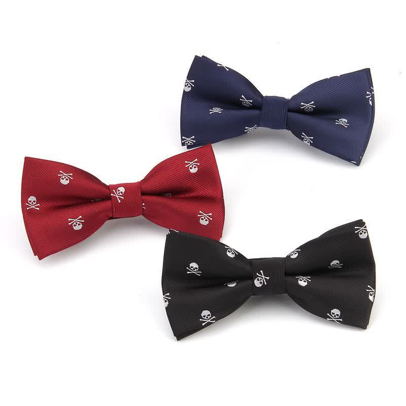 Men's Halloween Skeleton Cross Bones Bow Tie – FloralTrip